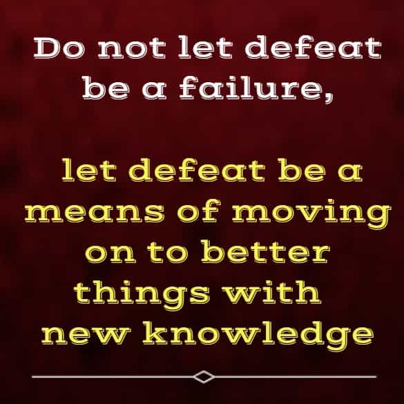 Defeat Quotes, 73 Short Quotes