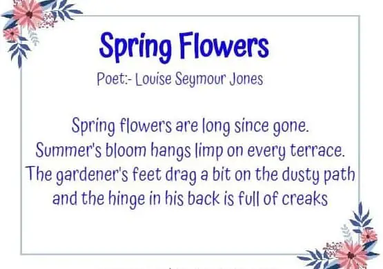 Cinquain Poem About Flowers